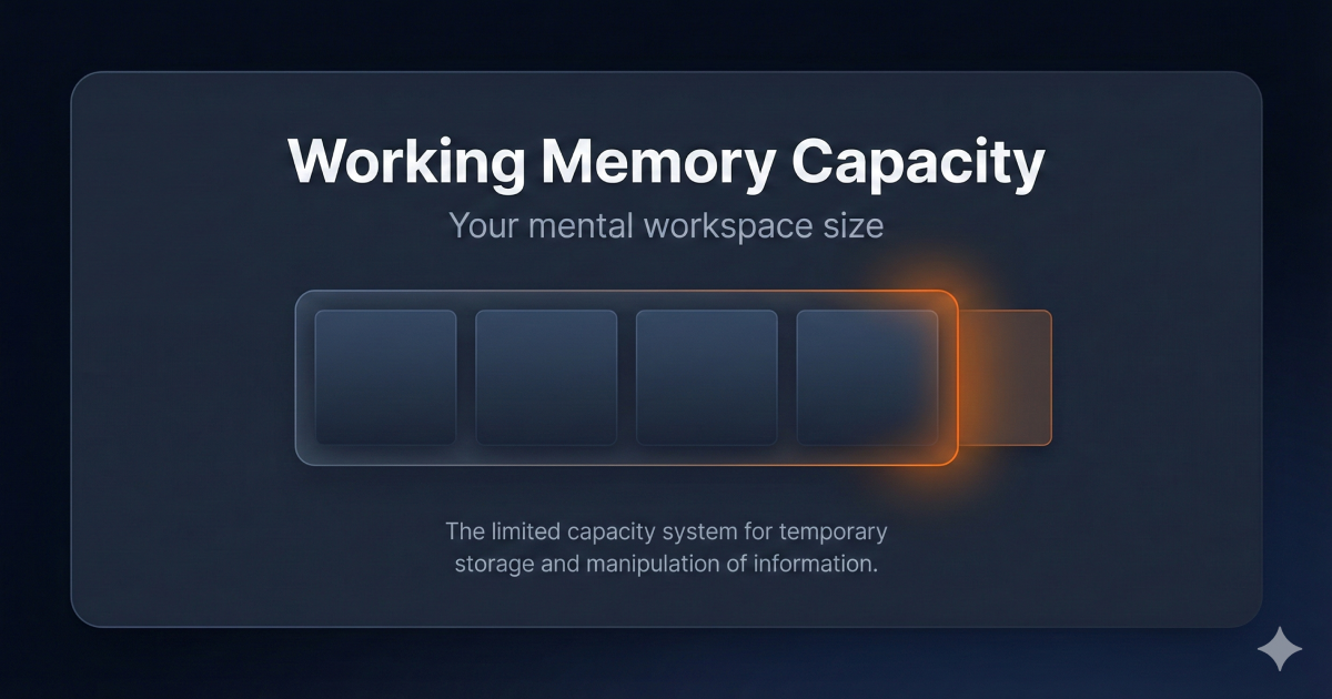 Working Memory Capacity Explained: Why You Can Only Hold So Much | Cogniba